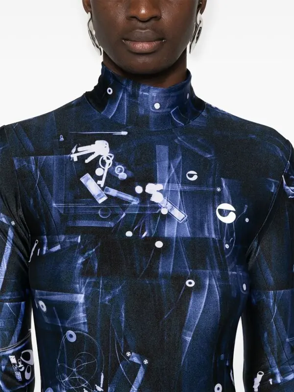Coperni X-ray Print Mini Dress