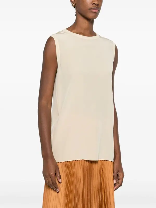 JOSEPH Ribbed-trim Silk Blouse