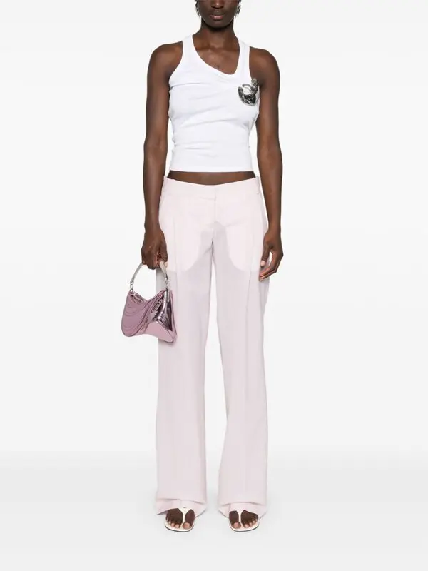 Coperni Check Pattern Flared Trousers