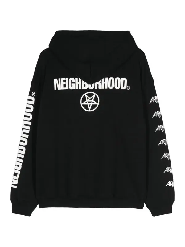 NEIGHBORHOOD X Anthrax Logo-print Hoodie