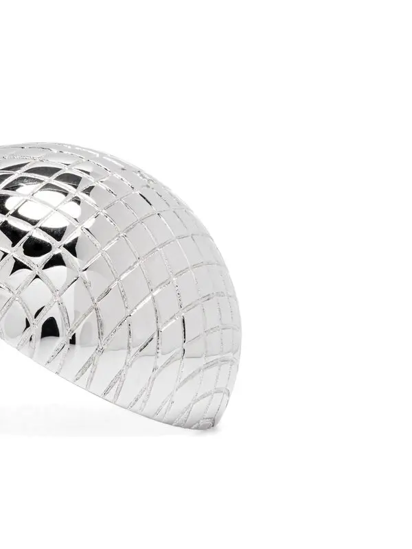 Yvonne Léon 9kt White Gold Diamond Disco Ball Earrings