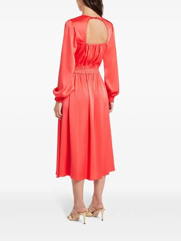 Michael Kors Open-back Satin Midi Dress