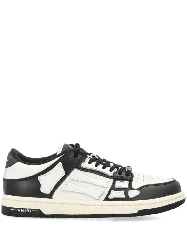 Amiri Skel Colour-block Leather Sneakers - Black