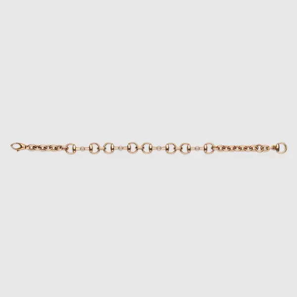 Gucci Horsebit Diamond 18k Bracelet