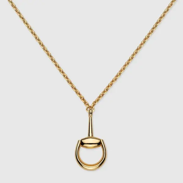 Gucci Horsebit 18k Long Chain Necklace - Yellow Gold