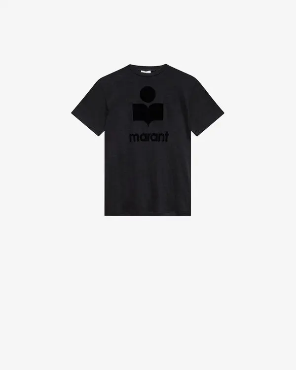 ETOILE Zewel" Cotton T-shirt With Embroidered Logo - Black