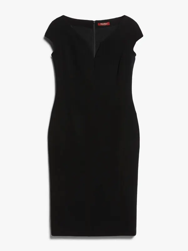 max mara princess dress Max Mara Studio black cady princess dress