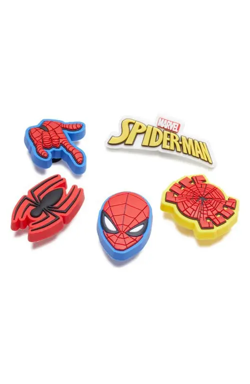 CROCS Spider-man Five-pack Jibbitz Shoe Charms - Red/ White