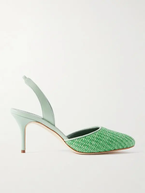 Manolo Blahnik Casam 70 Slingback Pumps