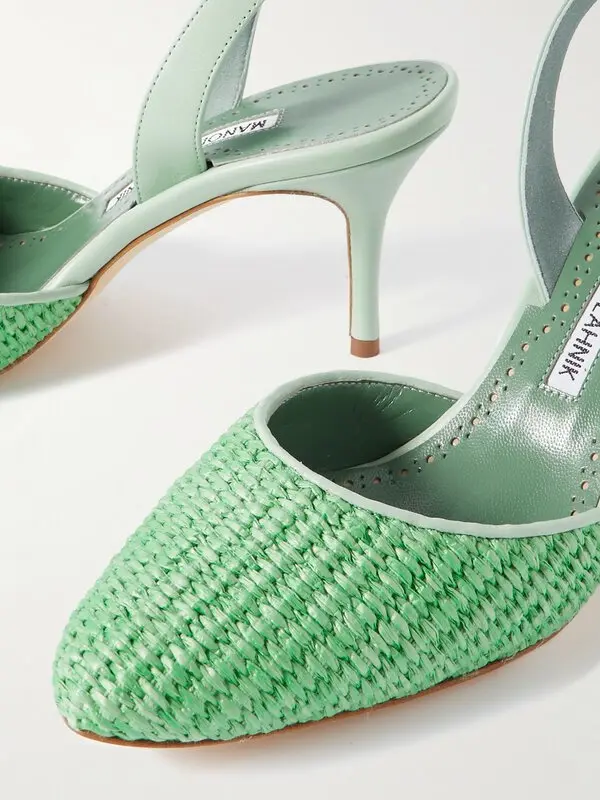 Manolo Blahnik Casam 70 Slingback Pumps