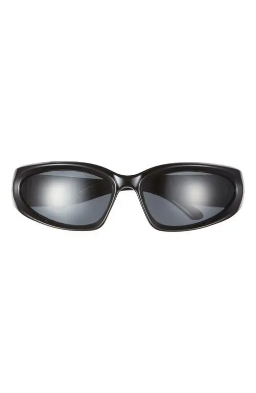 WISDOM Frame 5 Rectangular Sunglasses - Black/ Black