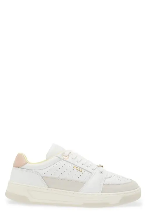 BOSS Baltimore Leather Sneakers - White Multi