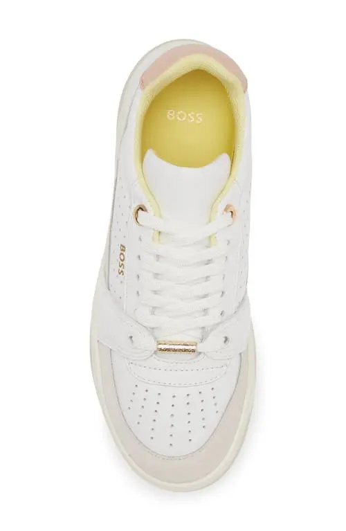 BOSS Baltimore Leather Sneakers - White Multi