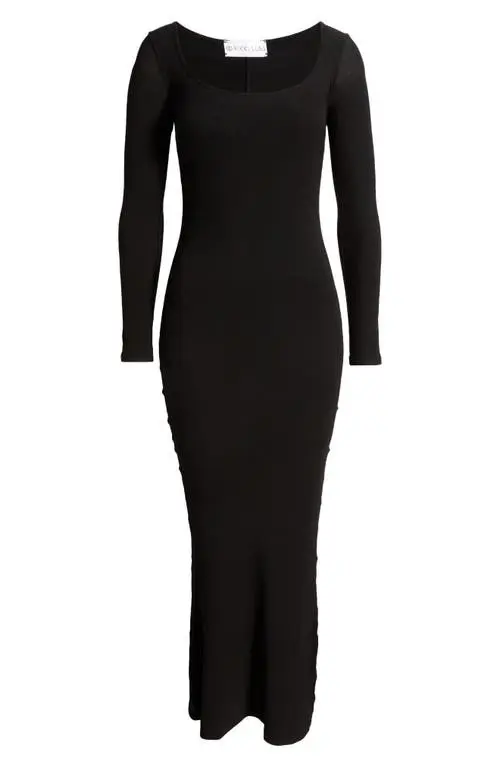 NIKKI LUND Long Sleeve Sculpting Knit Maxi Dress