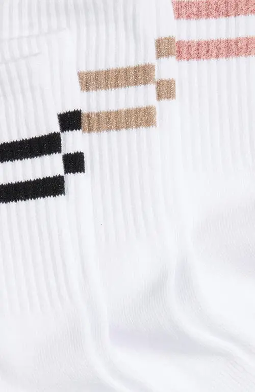 HIGH HEEL JUNGLE 3-pack Varsity Grip Crew Socks - Fresh