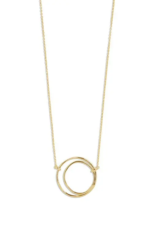 Argento Vivo Layered Circle Pendant Necklace - Gold