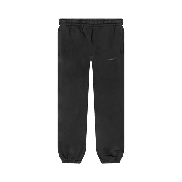 Off-White Diagonal Tab Shorten Sweatpant - Black