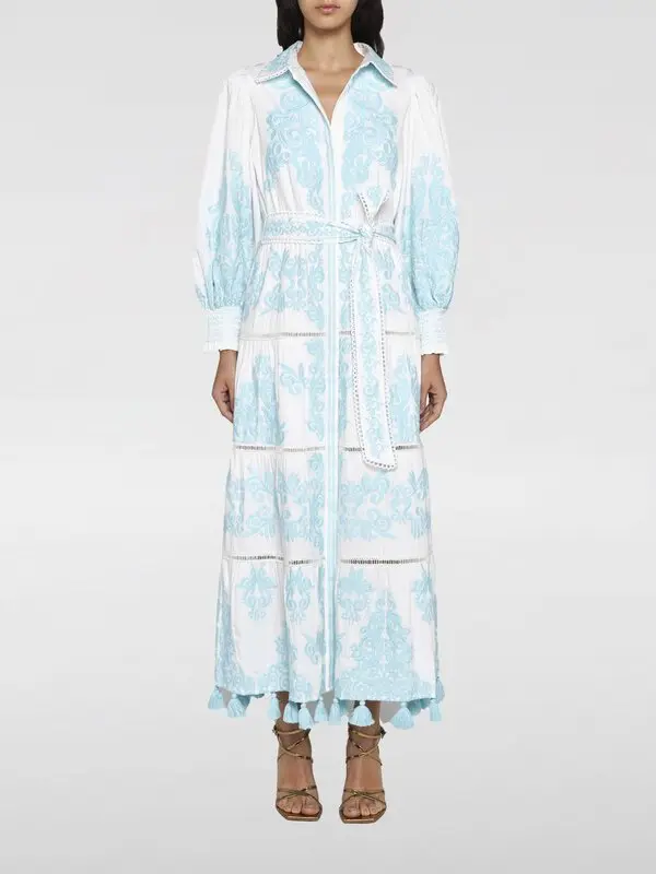 meeko embroidered ruffled sleeve shirt dress Beatrice Statement Sleeves Shirt – Mologoko Couture main image 0