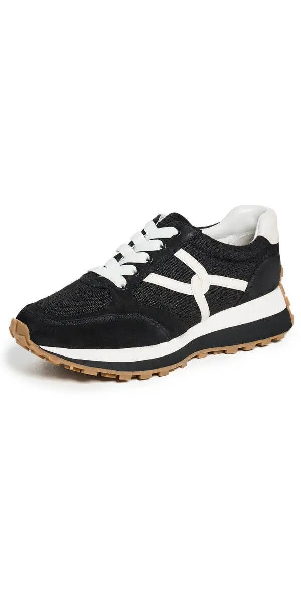Veronica Beard Valentina Sneakers - Black/white
