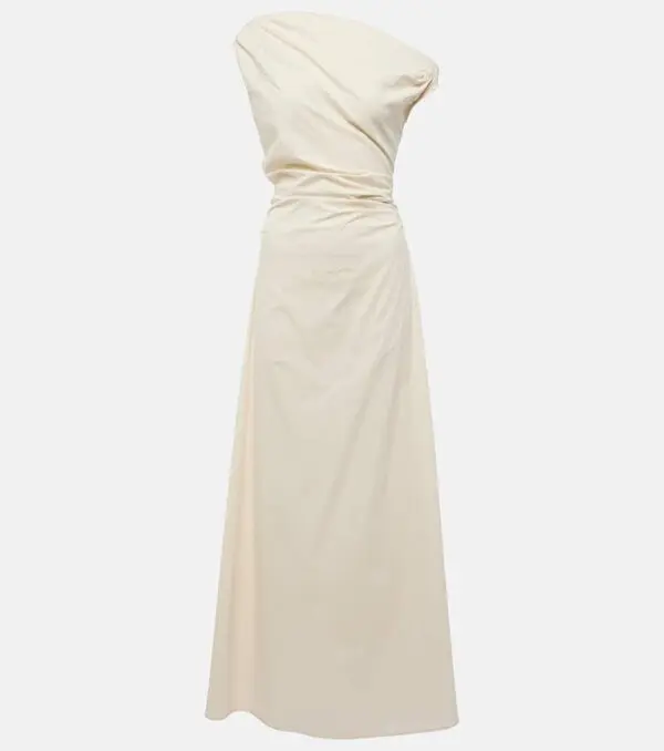 Staud Maxi Phare Cotton Poplin Dress
