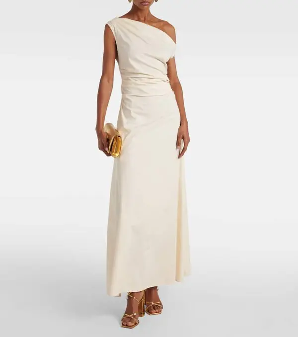 Staud Maxi Phare Cotton Poplin Dress