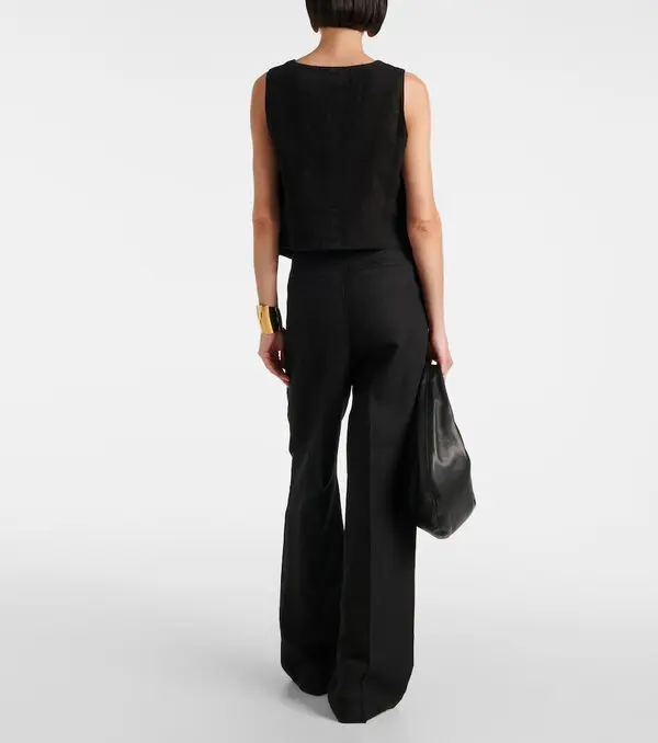 Velvet By Graham & Spencer Mylie Linen Vest - Black