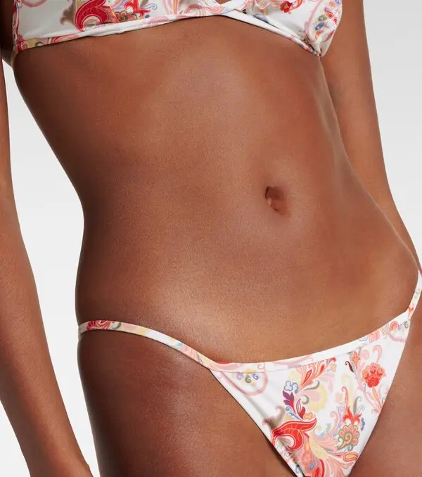 Etro Paisley Ruffled Bikini