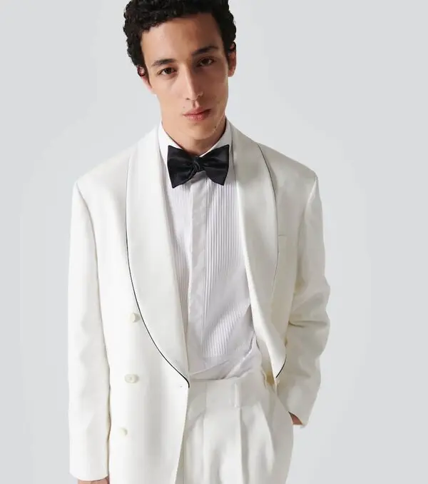 Brunello Cucinelli Silk And Cotton Satin Bow Tie - Black