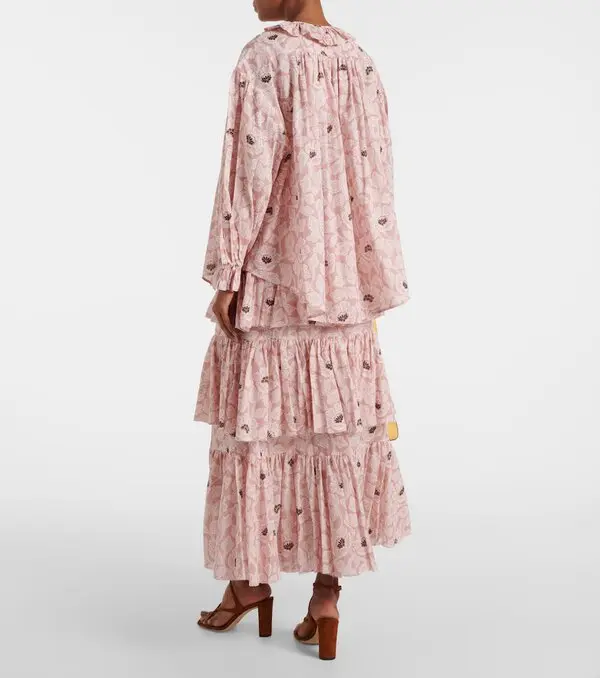 Zimmermann Ottie Floral Ruffled Top