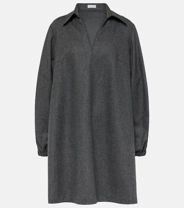 Brunello Cucinelli Balloon-sleeve Minidress