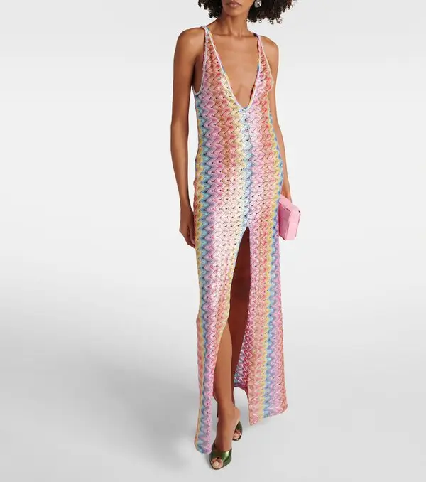 Missoni Zig Zag Pointelle Maxi Dress
