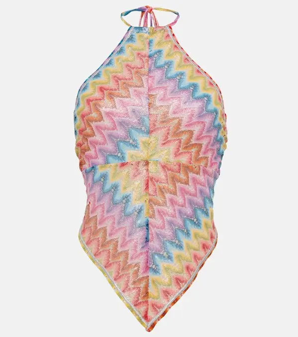 Missoni Zigzag Cotton-blend Lamé Top
