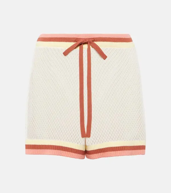 Zimmermann Golden High-rise Shorts