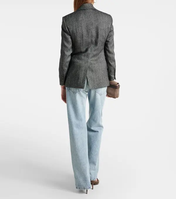 Brunello Cucinelli Wool-blend Blazer - Grey