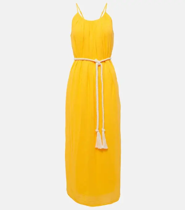 Velvet By Graham & Spencer Lorelei Cotton Maxi Dress - Yellow