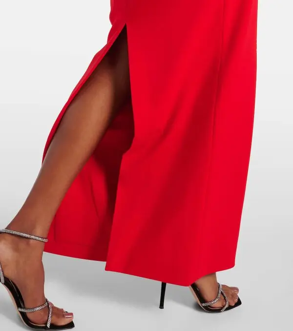 Solace London Talia Off-shoulder Gown - Red