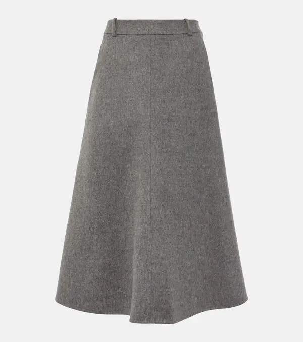 Brunello Cucinelli Mid-rise Midi Skirt