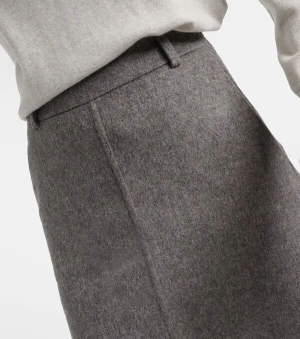 Brunello Cucinelli Mid-rise Midi Skirt