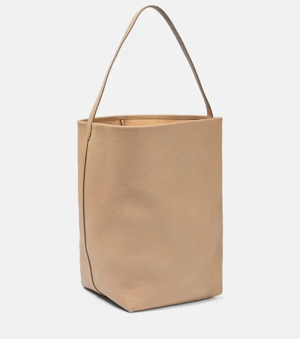 THE ROW Park Large Leather Tote Bag - Beige