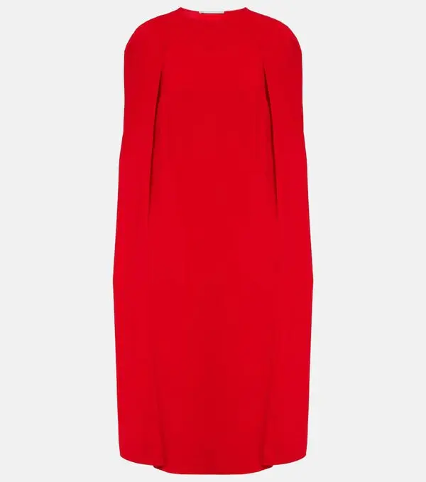 Stella McCartney Caped Midi Dress - Red