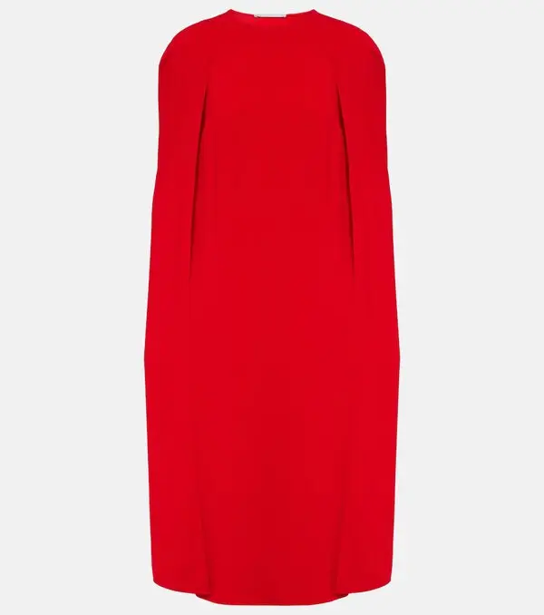 Stella McCartney Caped Midi Dress - Red