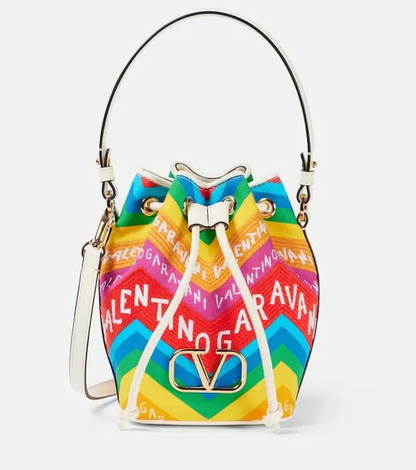 Valentino Garavani Vlogo Mini Bucket Bag - Multicoloured