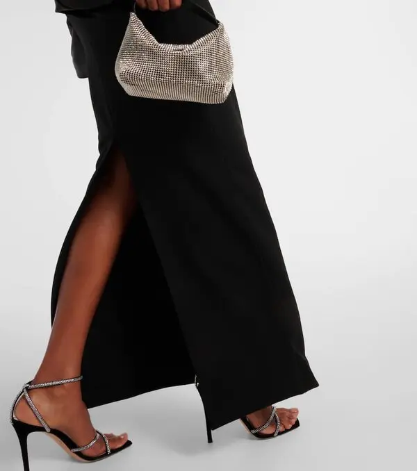 Solace London Talia Off-the-shoulder Gown - Black