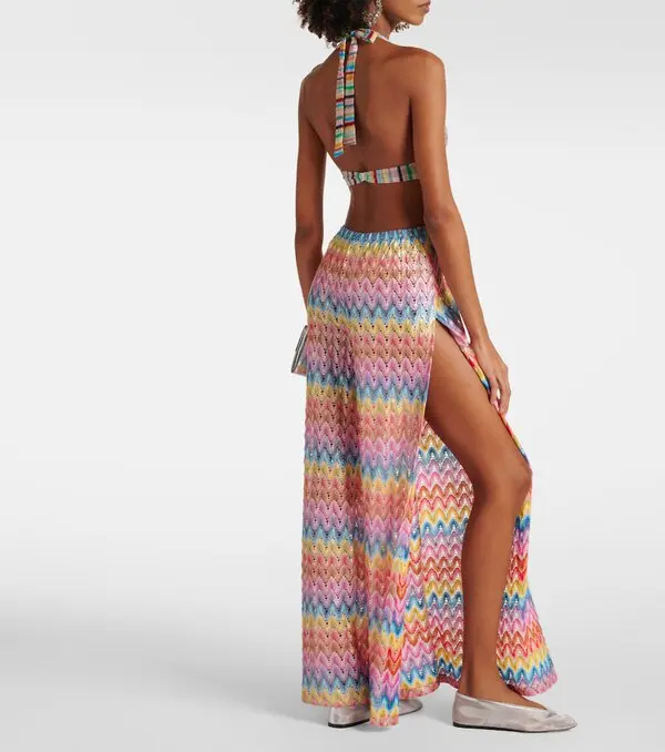 Missoni Zigzag Cotton-blend Lamé Jumpsuit - Multicoloured