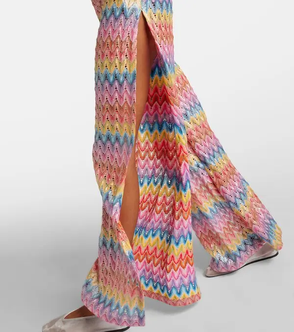 Missoni Zigzag Cotton-blend Lamé Jumpsuit - Multicoloured