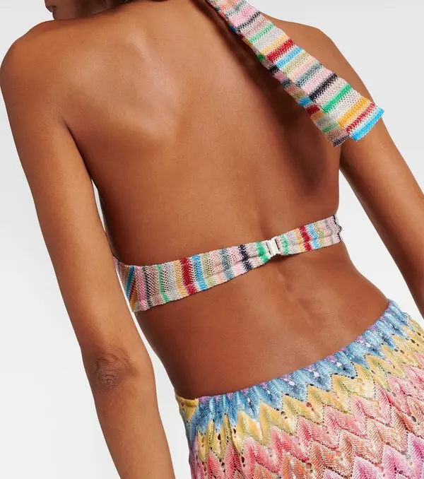 Missoni Zigzag Cotton-blend Lamé Jumpsuit - Multicoloured