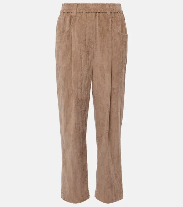 Brunello Cucinelli Pleated Straight-leg Trousers