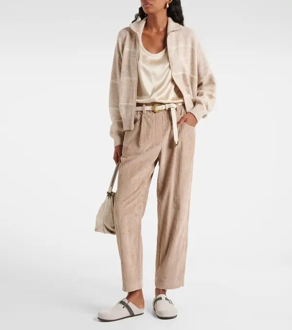 Brunello Cucinelli Pleated Straight-leg Trousers