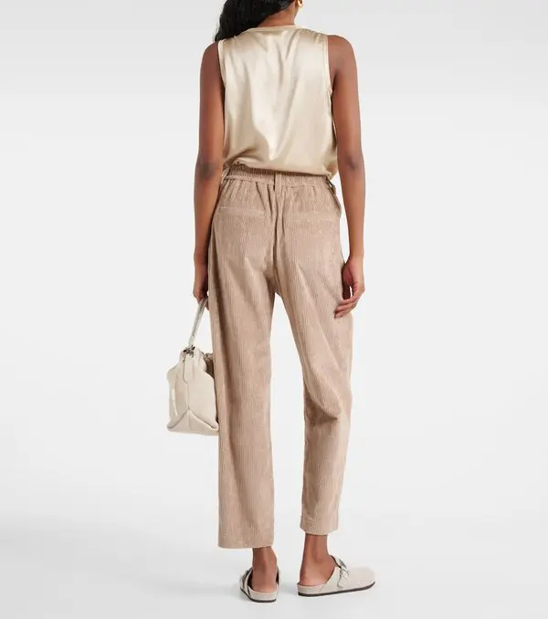 Brunello Cucinelli Pleated Cotton Trousers