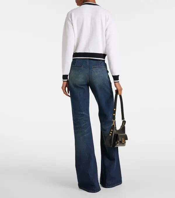 Balmain Signature Embroidered Sweater - Black